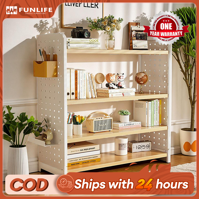 Perforated Board Desktop Storage Rack Bookshelf Board Study Rack Multi ...