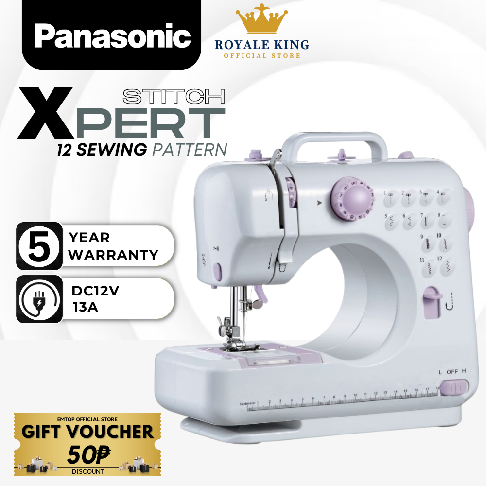 Portable Sewing Machine Double Speeds Small Sewing Machine 12 Built-In ...