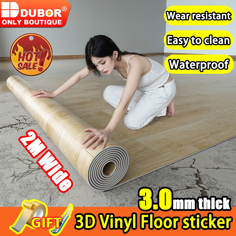 【COD】2M Wide PVC Floor Mat Linoleum Rubberized Linoleum Flooring 10/20 ...