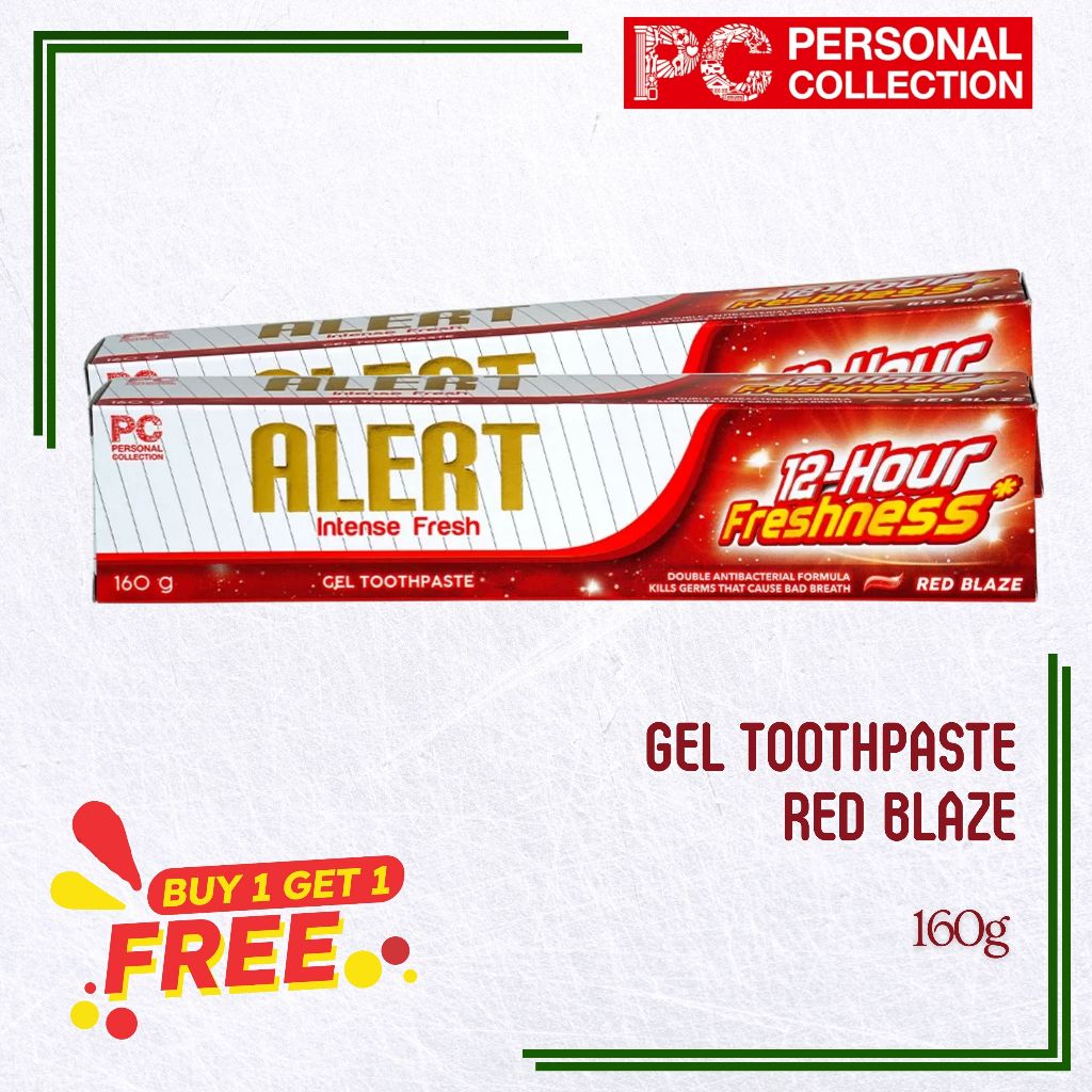 PERSONAL COLLECTION Buy1 take 1 Alert Intense Fresh Toothpaste Red ...