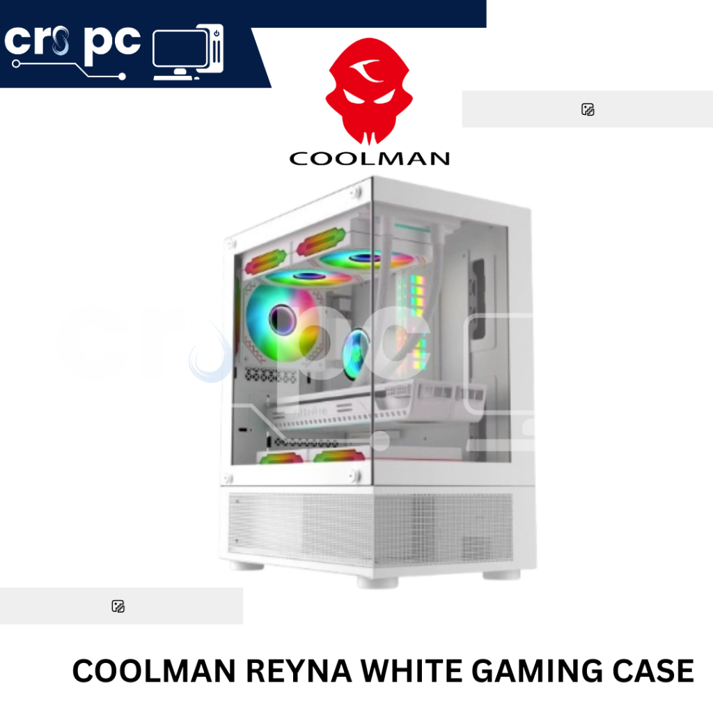 COOLMAN REYNA WHITE GAMING CASE | Shopee Philippines