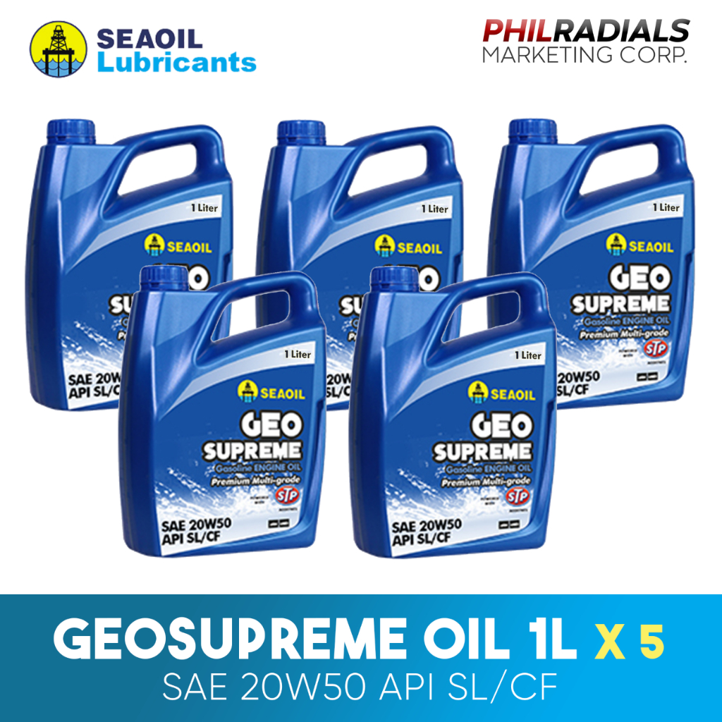 Seaoil Geo Supreme Gasoline Engine Oil Supreme Quality SAE 20W50 1 ...