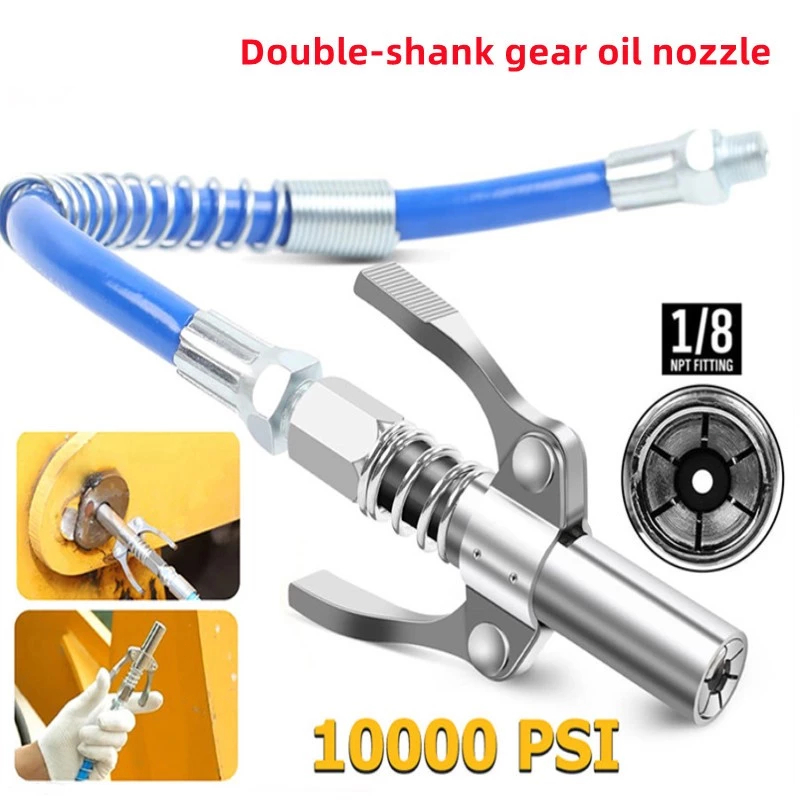 10000PSI Heavy-Duty Car Grease Gun Coupler Grease Nozzle Coupler Quick ...
