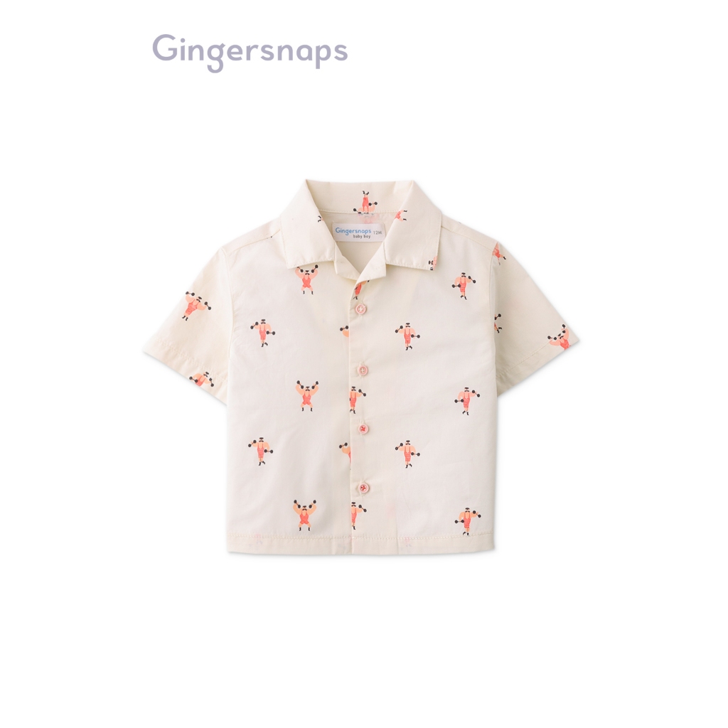 Gingersnaps Baby Wyatt Shirt In Muscle Man All Over-Print | Shopee ...