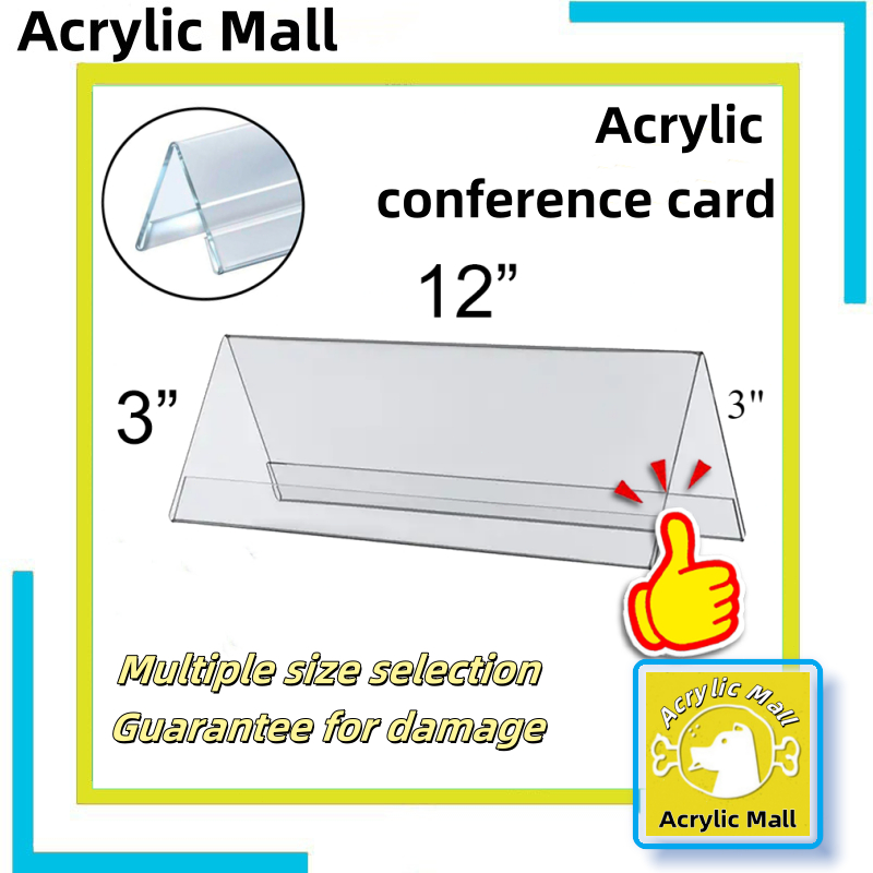 acrylic name stand A-style [12" x 3"] acrylic table name pla , table ...