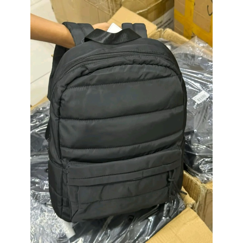 Bagwatch Trending Black Puff Backpack by House of Luxury- Lightweight ...