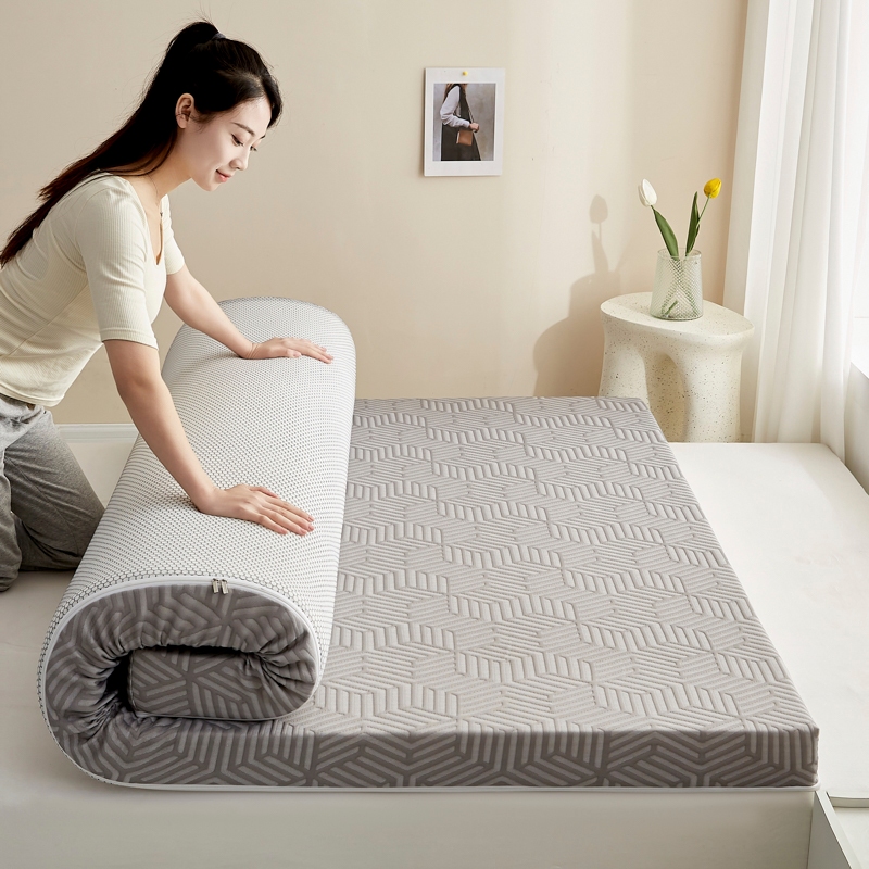 Mattress Foam Pad,Memory Foam Mattress Topper Foldable Queen Kutson Bed ...
