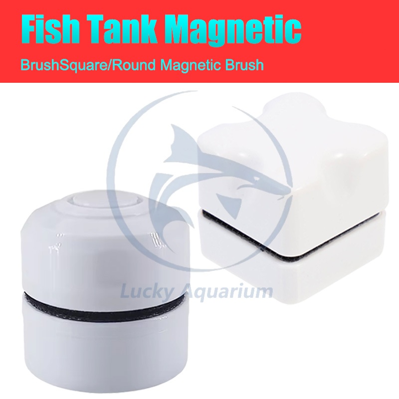 Magnetic fish tank brush aquarium glass window algae cleaner scrubber ...