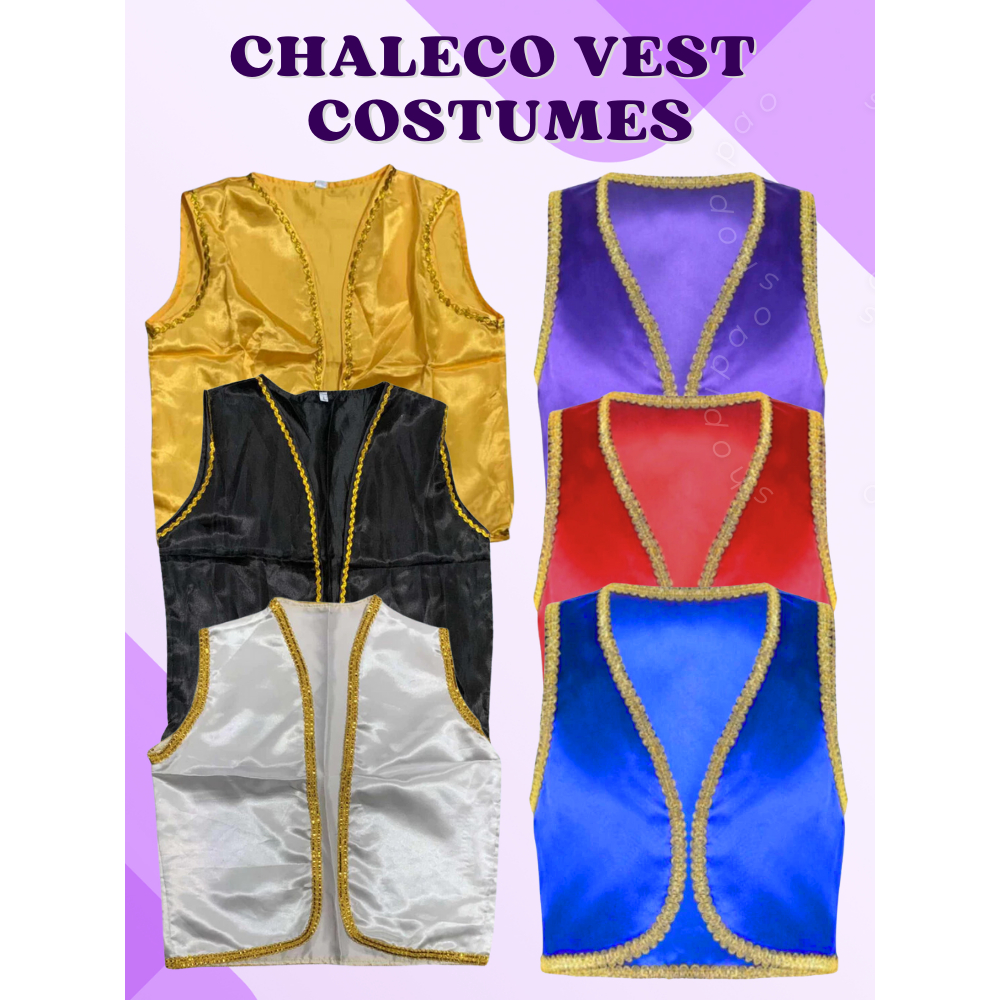 SPP Chaleco Vest Costume for Kids Glossy Vest Aladdin UN Arabian Ifugao ...