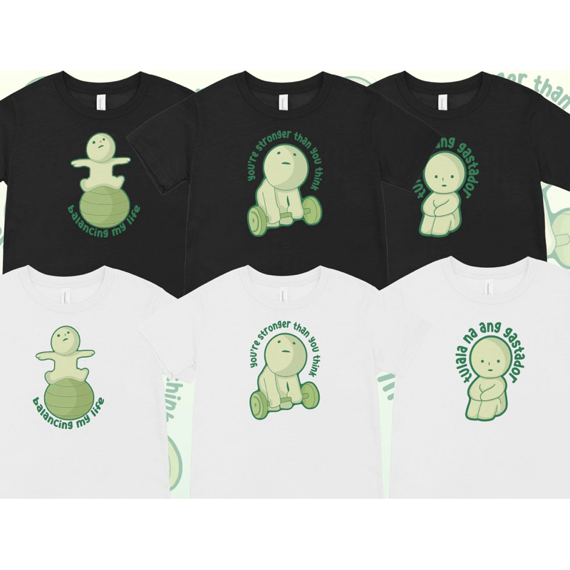 &M Smiski Affirmation Shirts (Unisex) | Shopee Philippines