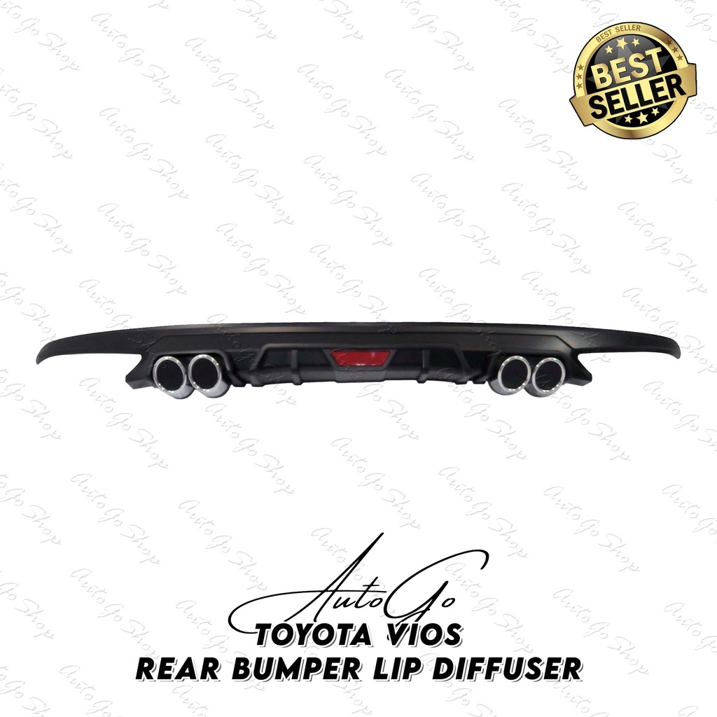 Toyota Vios 2019 XLE E J G Variant 4th Gen Rear Bumper Lip Diffuser ...