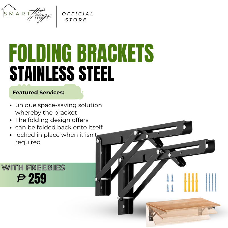 Folding Angle Bracket 2 PCS Adjustable Foldable Wall Mounted Folding ...