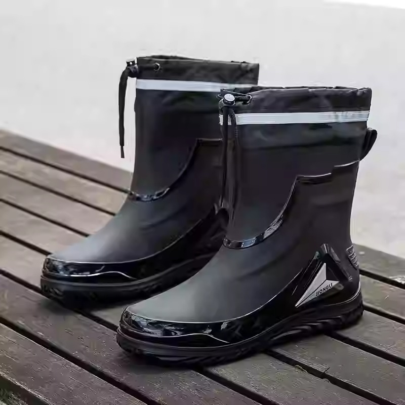Rain Boots Men's Closed Waterproof Shoes Outdoor Rubber Boots Kitchen ...