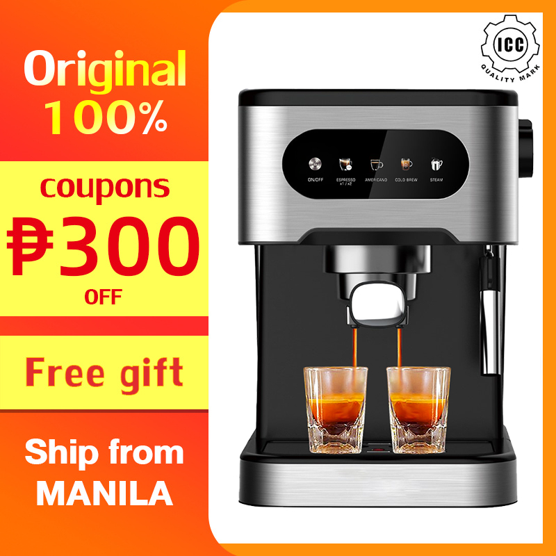 Lahome LCD Display Espresso Coffee Maker Machine Cold/Hot Brew Smart ...