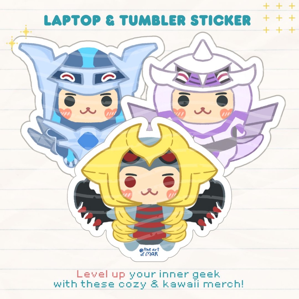 Gen 4 Legendary Pokemon Stickers - Giratina Dialga Palkia | Art of Mar ...