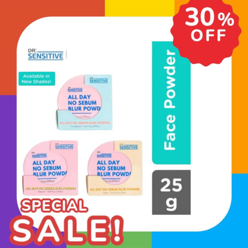 Dr. Sensitive All Day No Sebum Blur Powder - Natural 25g(2026exp ...