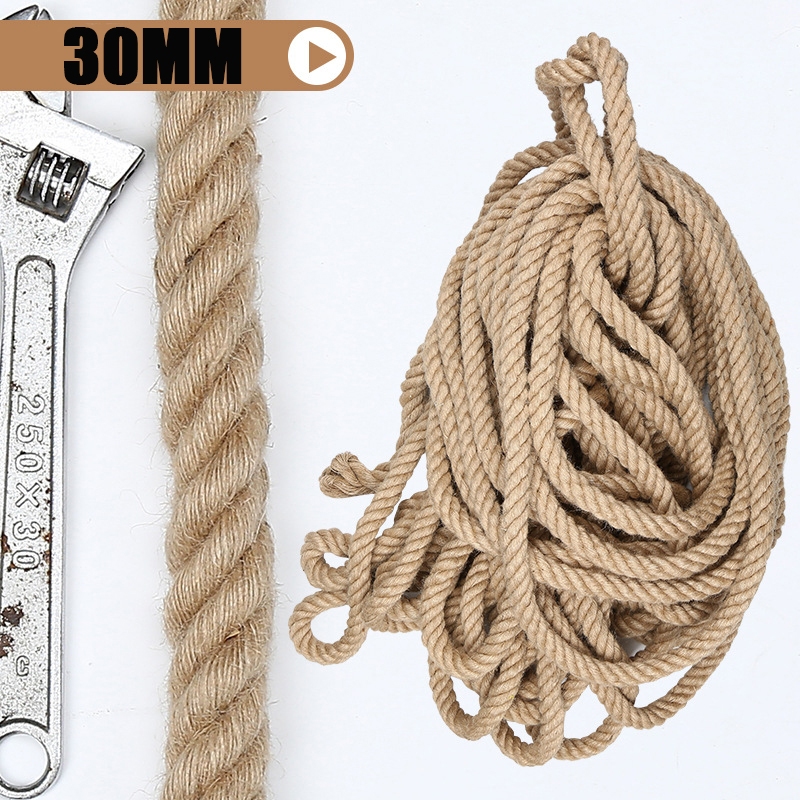 Diameter 30mm Jute rope/battle rope/natural jute rope/swing rope/tug of ...