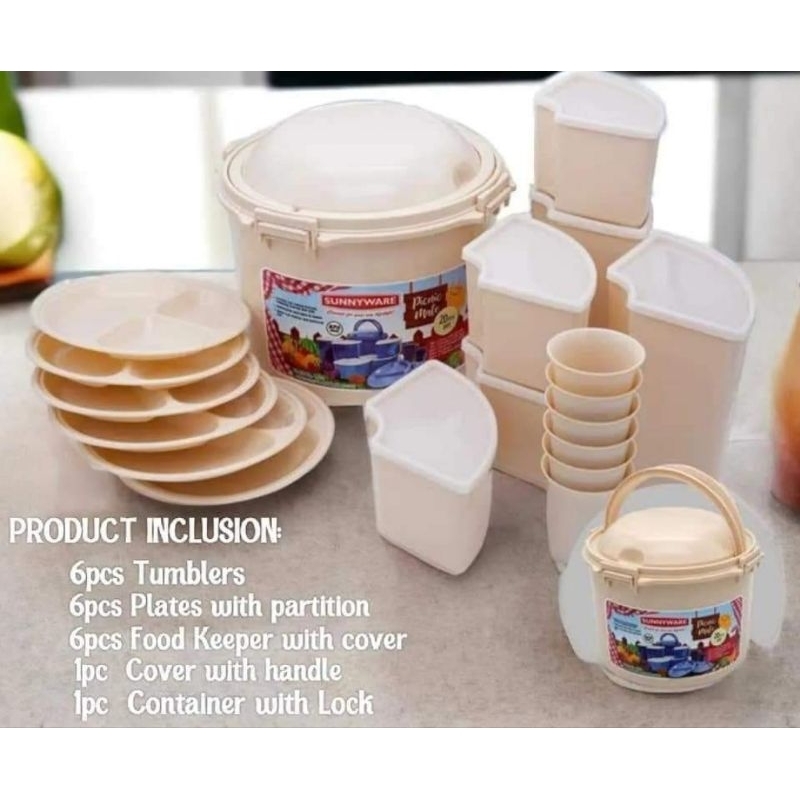 SUNNYWARE PICNIC MATE 20pcs | Shopee Philippines