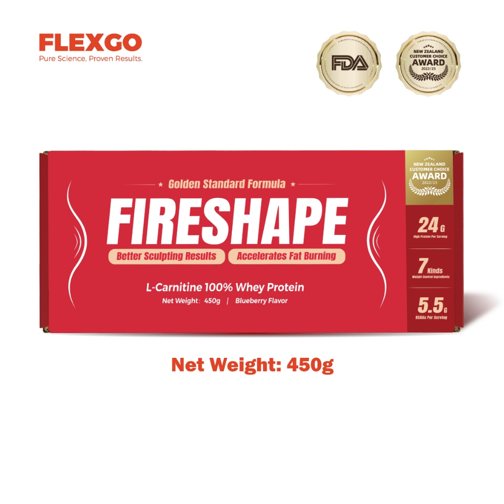 Flexgo L-Carnitine 100% Whey Protein Powder Blueberry Flavor | Shopee ...