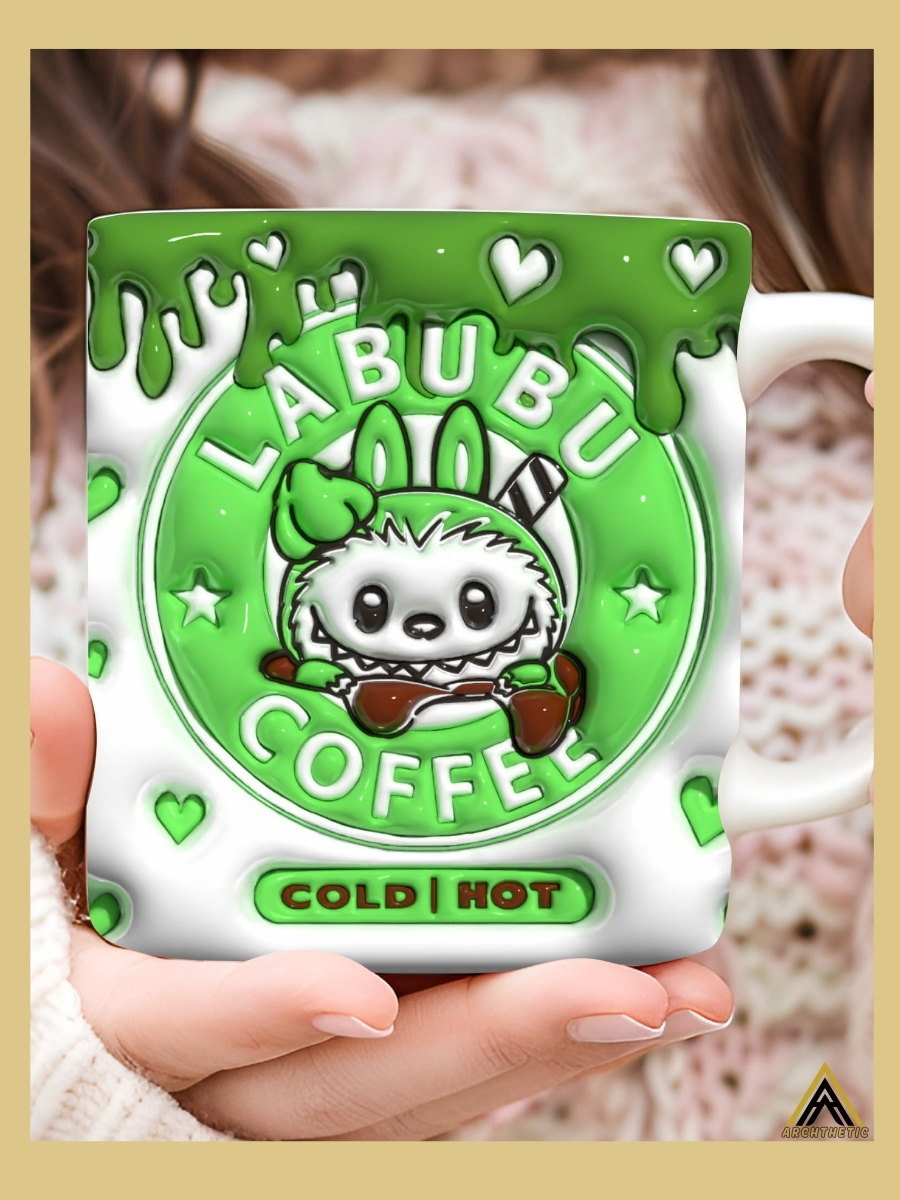 PERSONALIZED LABUBU MUG GREEN ( WITH PACKAGING ) | Shopee Philippines