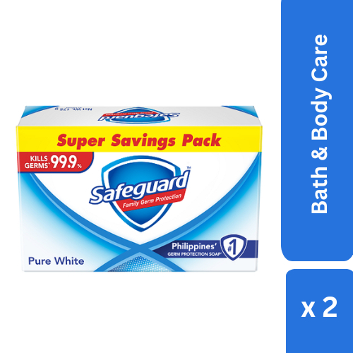 Safeguard Bar Pure White 175g, Bundle of 2 | Shopee Philippines