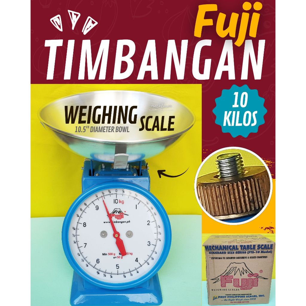 Fuji 10 kg. Flat Table Scale Timbangan 10 kilo Weighing Scale 10 kilos ...