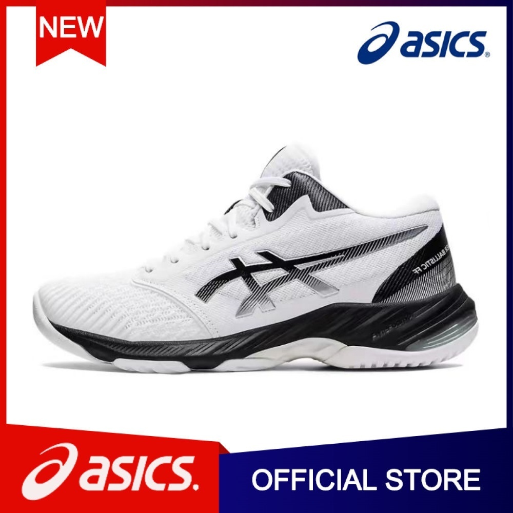 【100% Genuine】Asics Black White Anti-slip And Breathable Men's Training ...