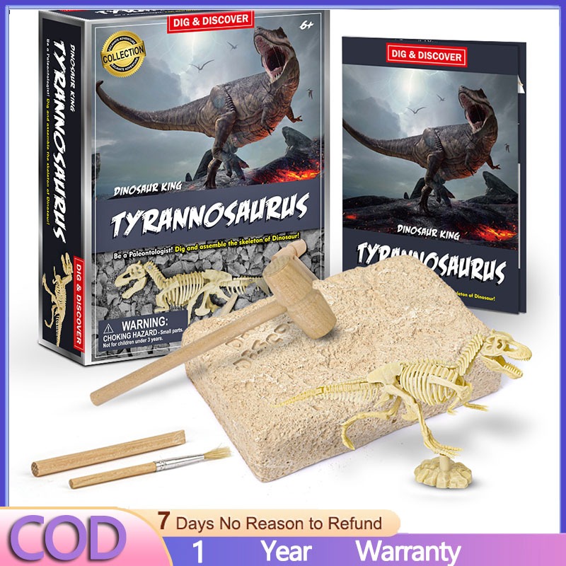Dinosaur Fossil Archaeological Dig Toy Tyrannosaurus Rex Treasure Hunt ...