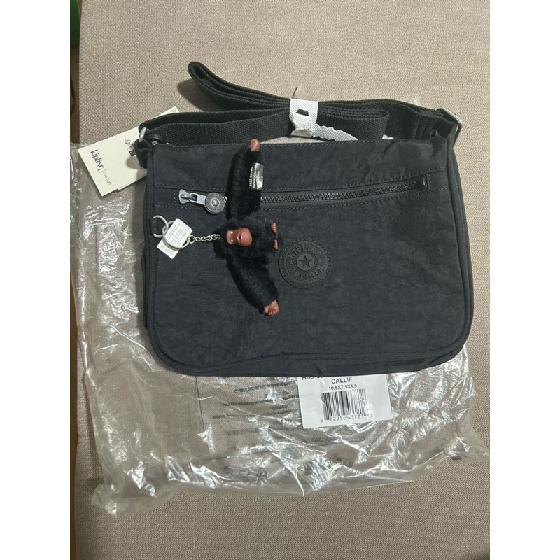 Kipling Black Tonal Callie Black Crossbody Bag (Made in Belgium ...