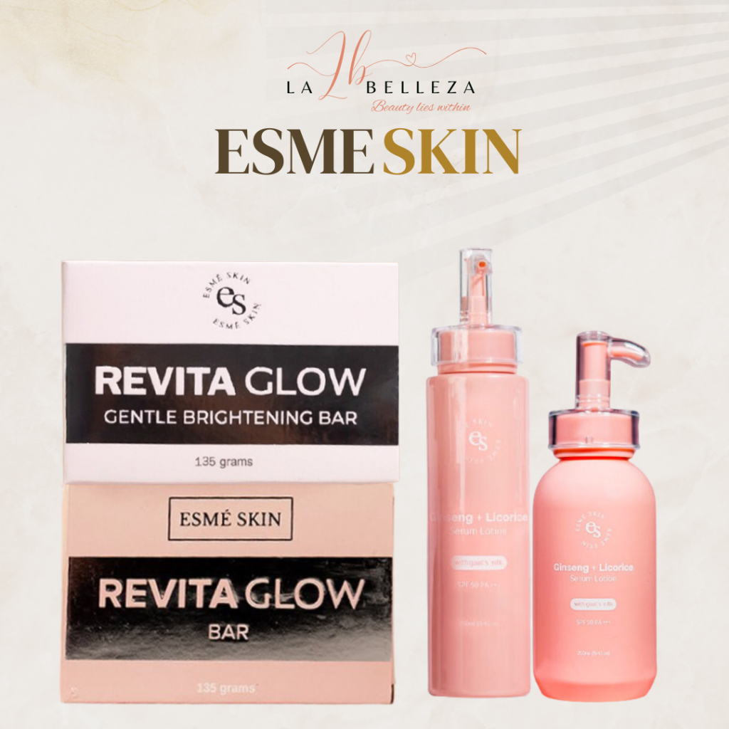 ESME SKIN Revita Glow Bar Soap Revitaglow Serum Lotion Whitening ...