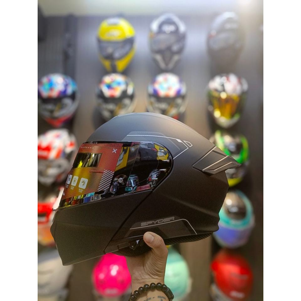 Spyder Force+ V2 Modular Dual Visor Helmet (Free extra lens) | Shopee ...