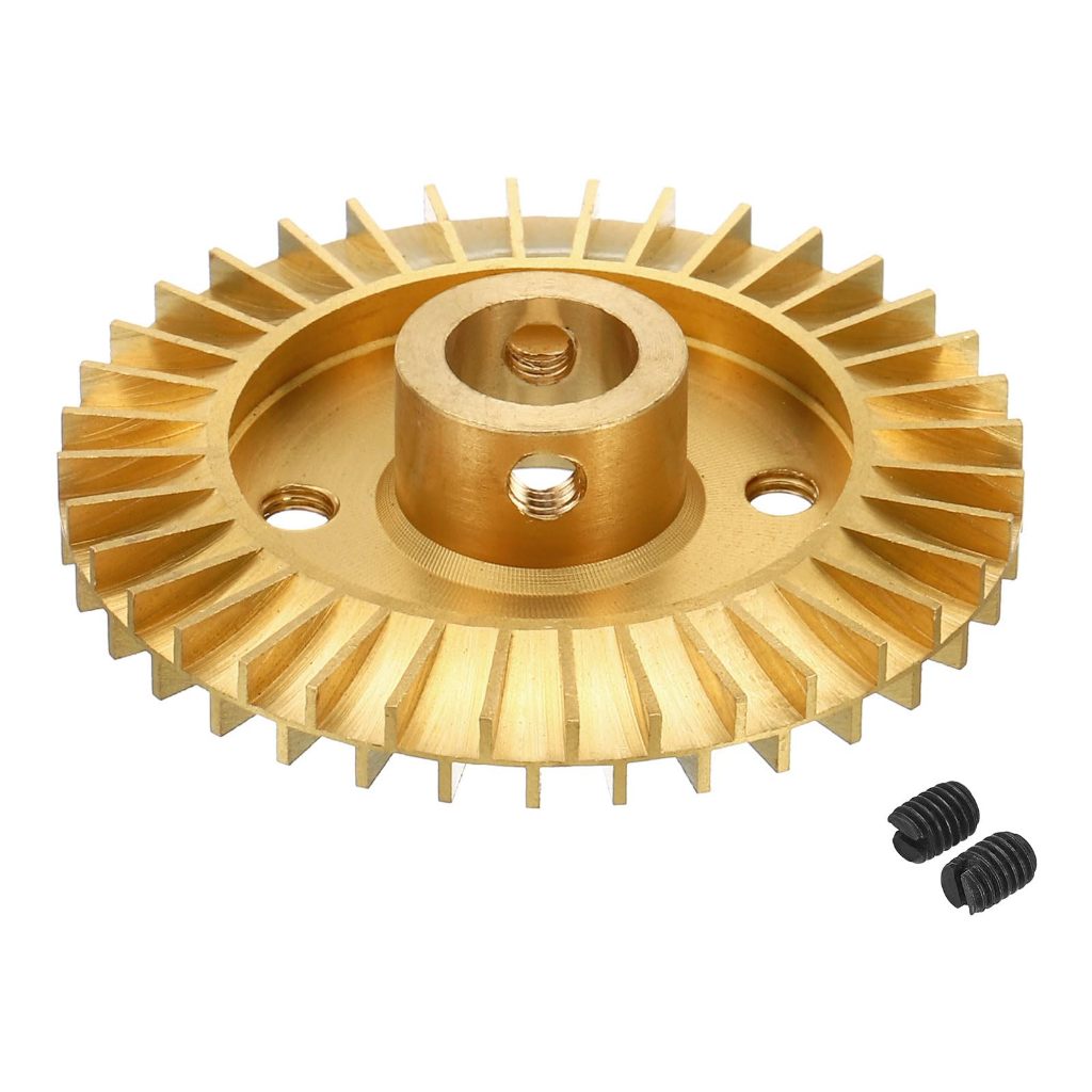 Brass Water Pump Impeller 12mm Inner Dia Double-sided Keyway Impeller ...