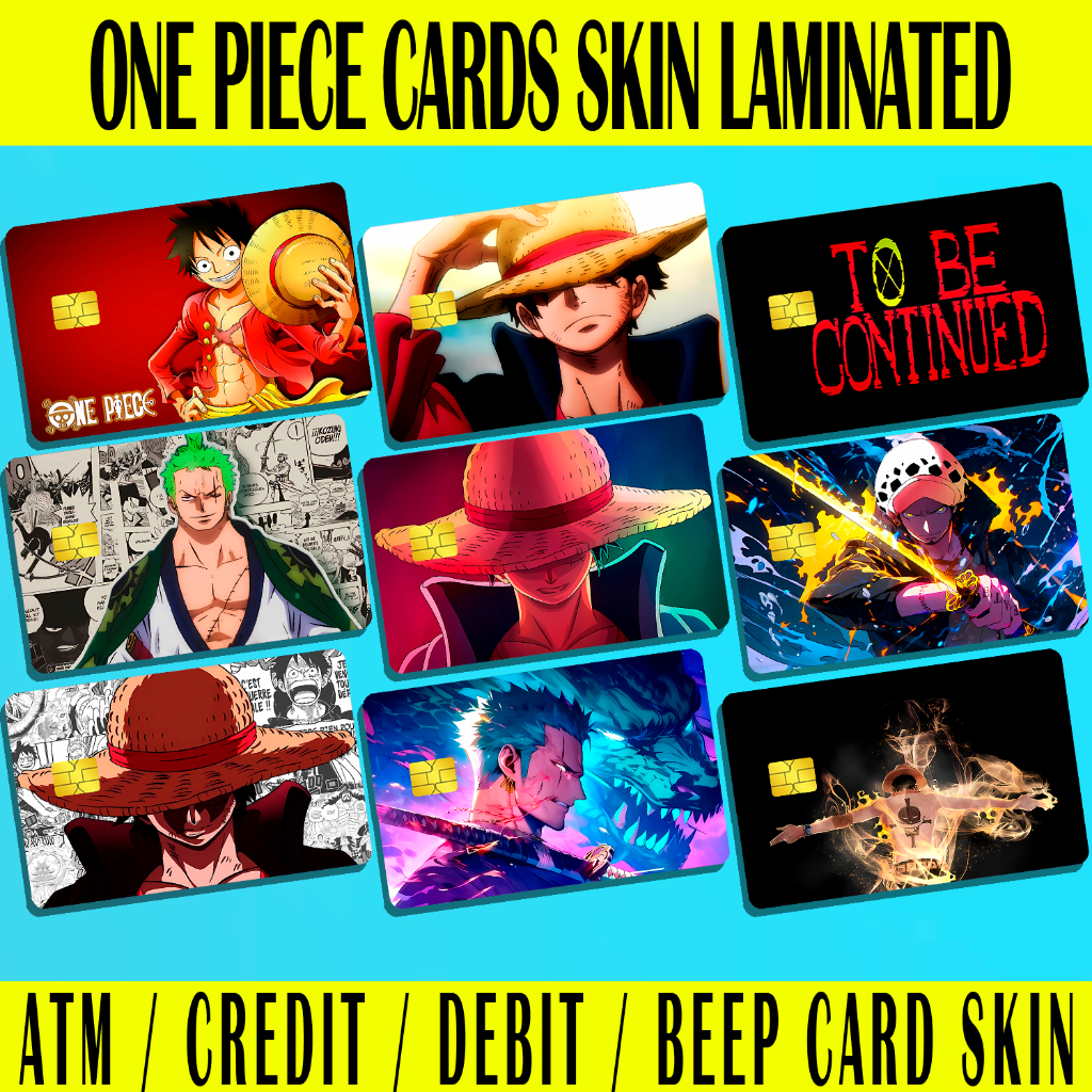 ONE PIECE - (SKIN CARD STICKER) ATM/CREDIT/DEBIT/BEEP (SKIN CARD ...