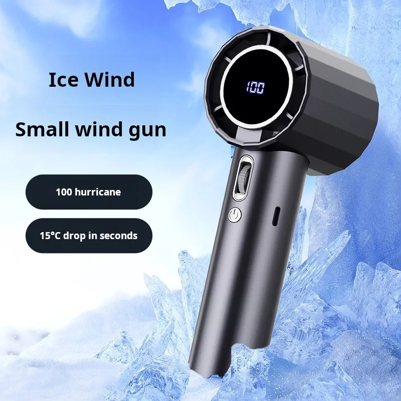 New Portable Mini Fan 100 Speeds Handheld Fan with LED Display USB ...