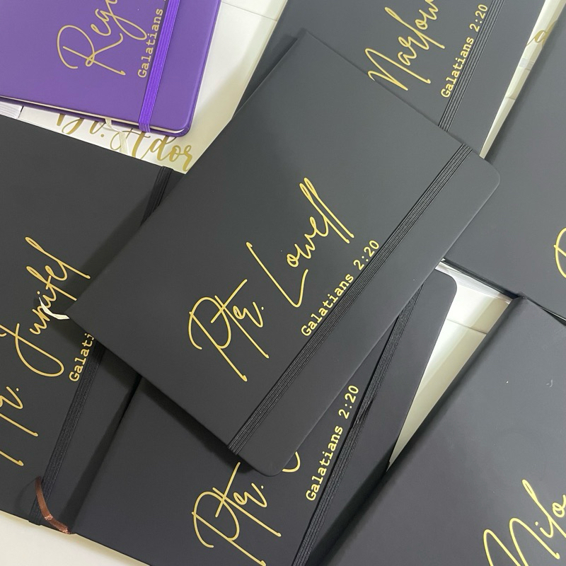 Personalized A5 Moleskin Notebook with Garter Journal Notebook | Shopee ...