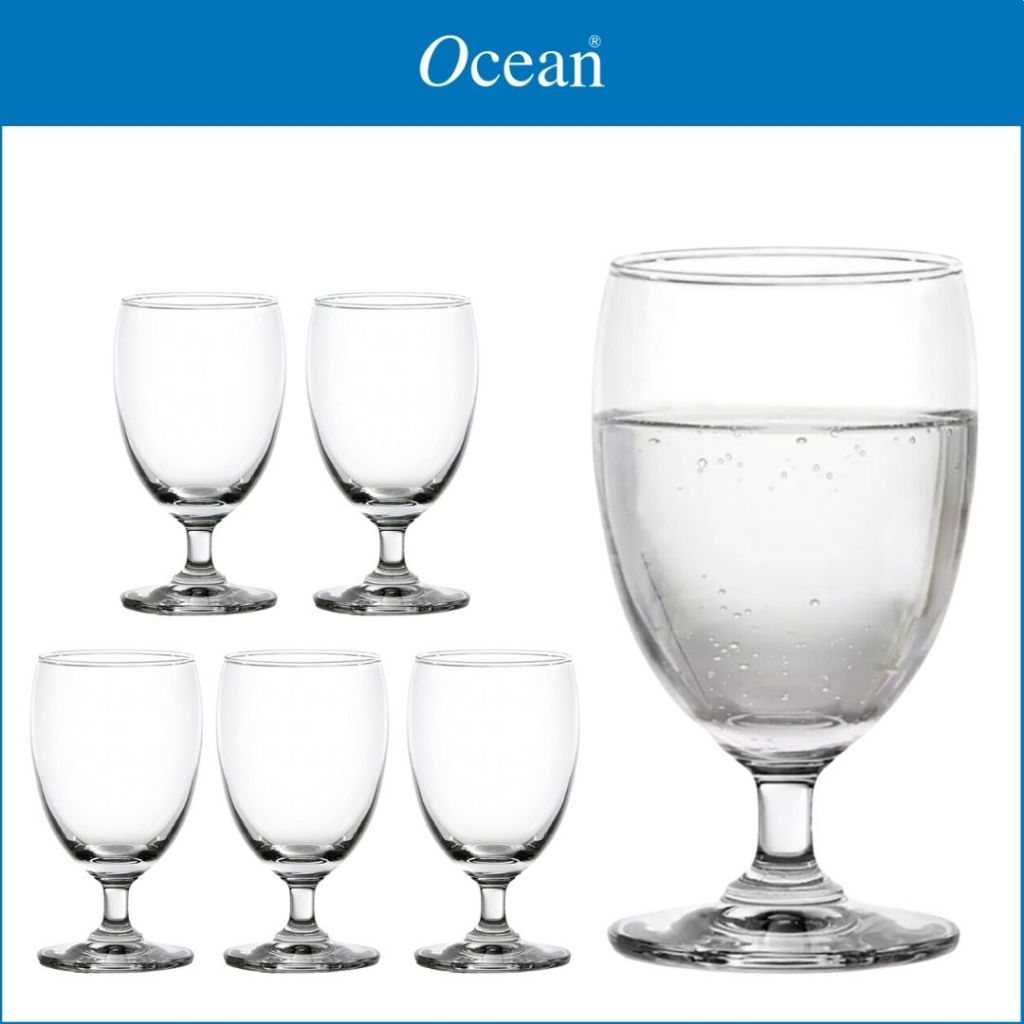 Ocean Glass Classic Water Goblet Drinking Glass 10 3/4 Oz. / 308 Ml ...