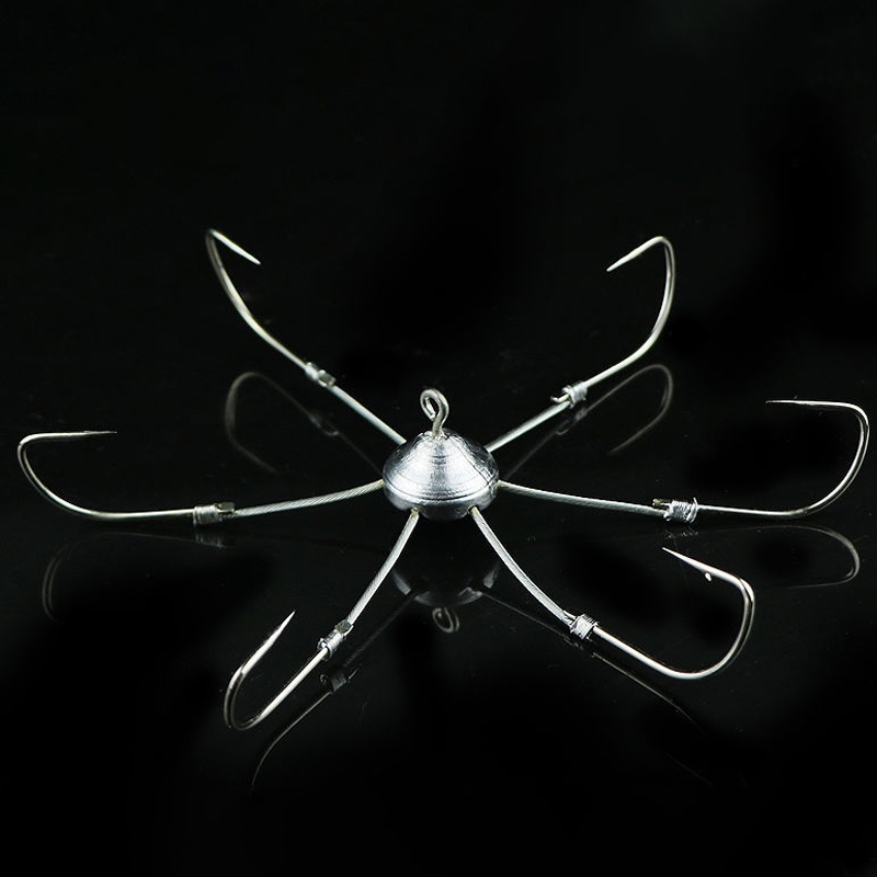 Multi-functional 6 Claws Fish Anchor Hook Barbed Anchor Hooks Steel ...