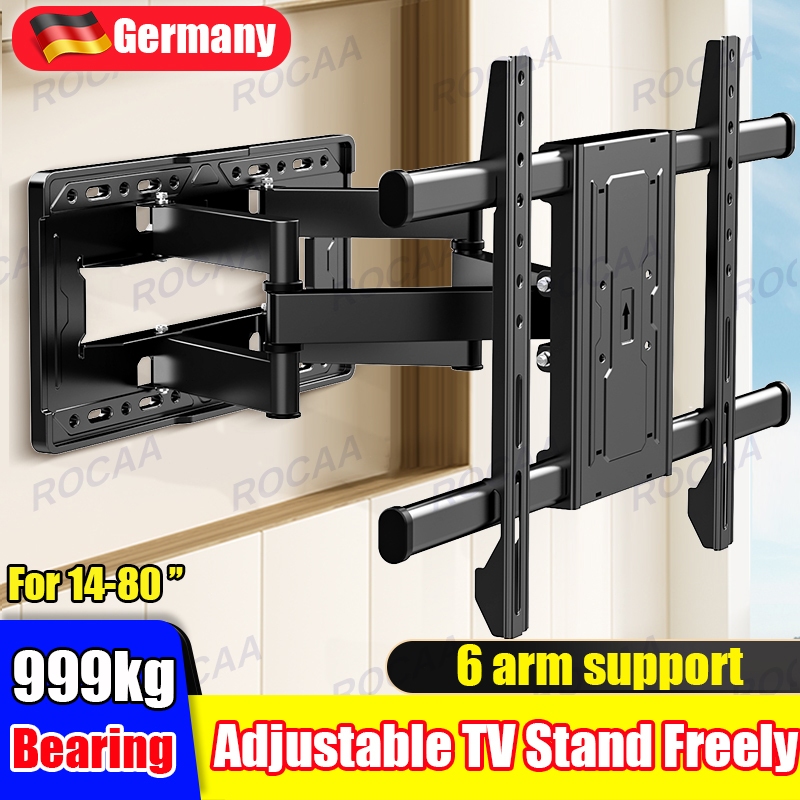 Universal TV Wall Mount Bracket For 26"-80" Retractable Bracket Swivel ...