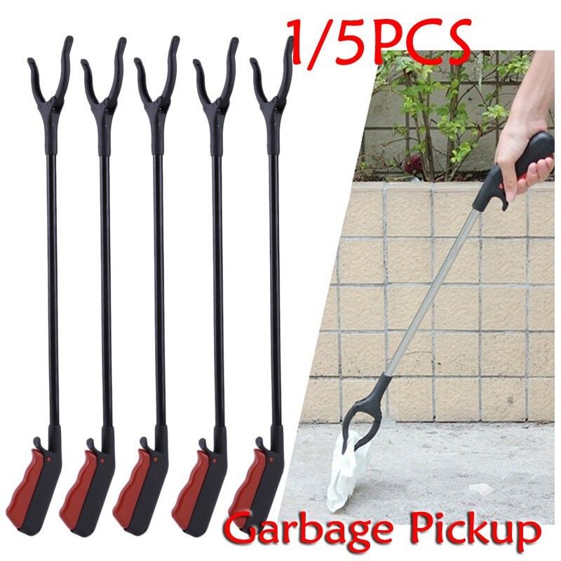 80CM garbage picker stick outdoor household leaf trash grabber cleaning ...