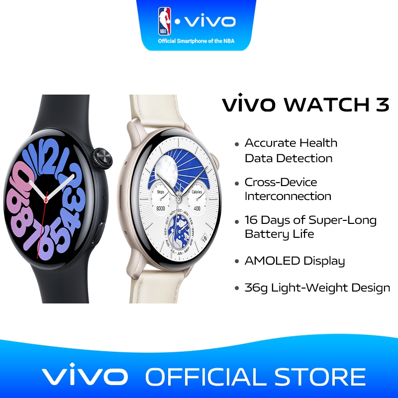 【SALE】vivo Watch 3 Smartwatch丨Accurate Health Data Detection丨16 Days ...