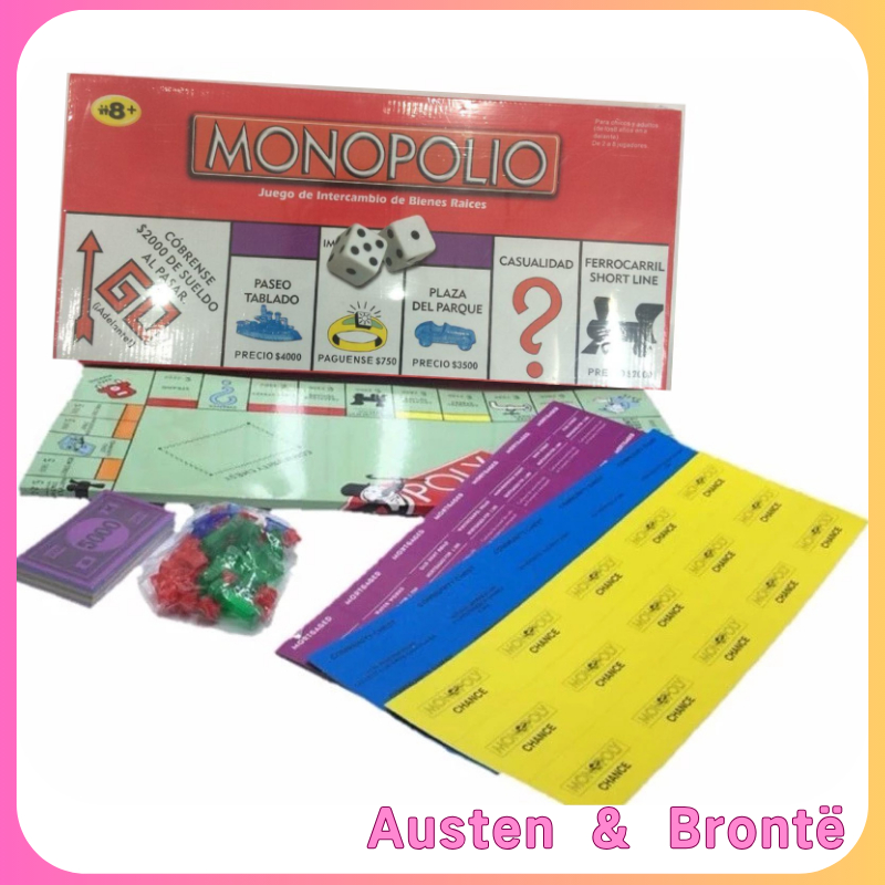 Classic Monopoly Classic Board Game Red Party Game Adult And Kids Toy ...