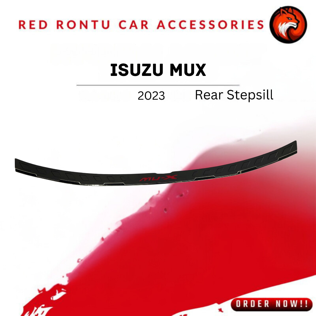 ISUZU MUX 2023 Rear Step Sill/Rear Bumper Guard, exterior car ...