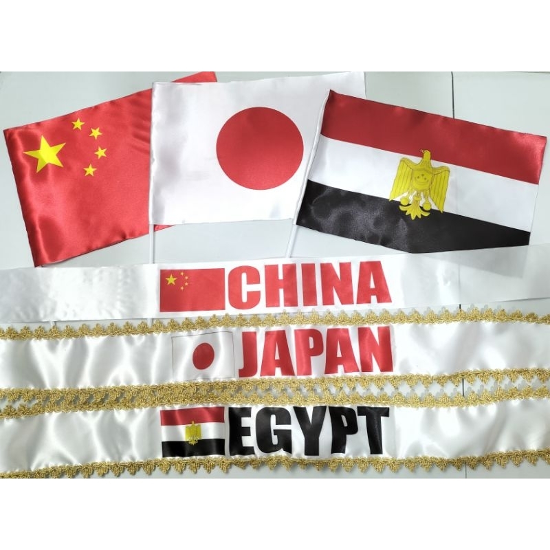 Sash with Free Flag (oneside Print only) (Personalized) | Shopee ...
