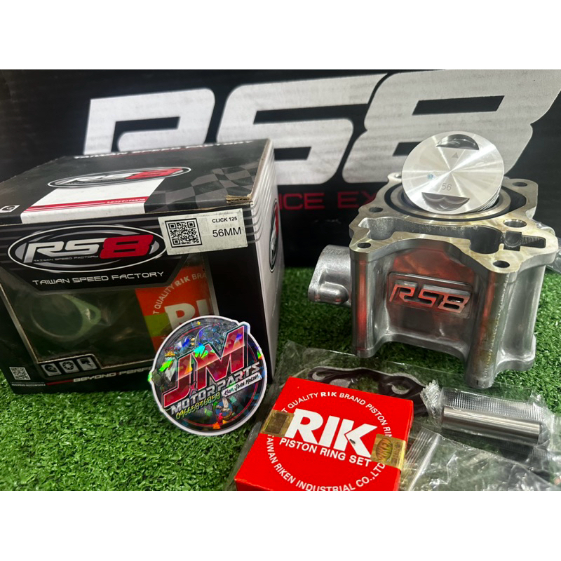 RS8 STEEL BORE BLOCK KIT 56MM CLICK 125 | Shopee Philippines
