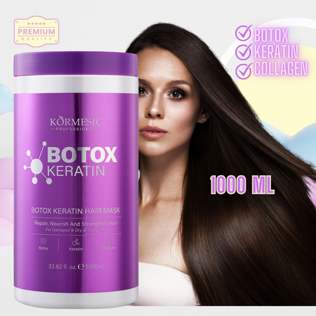 Botox Keratin Hair Treatment Mask Repair Damage Frizzy Hair Soft Smooth ...