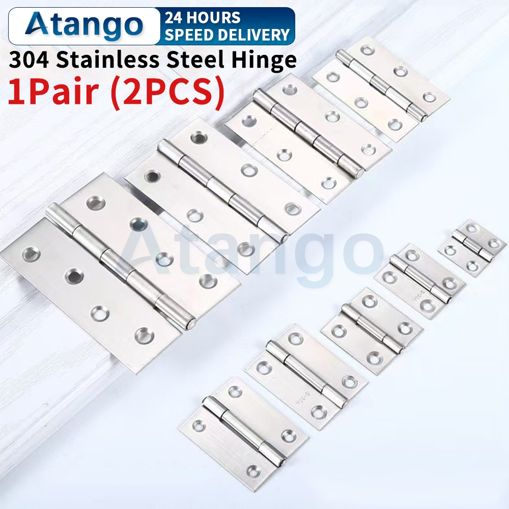2pcs Stainless Steel Door Hinge Heavy Duty Hidden Drawer Door Frame ...