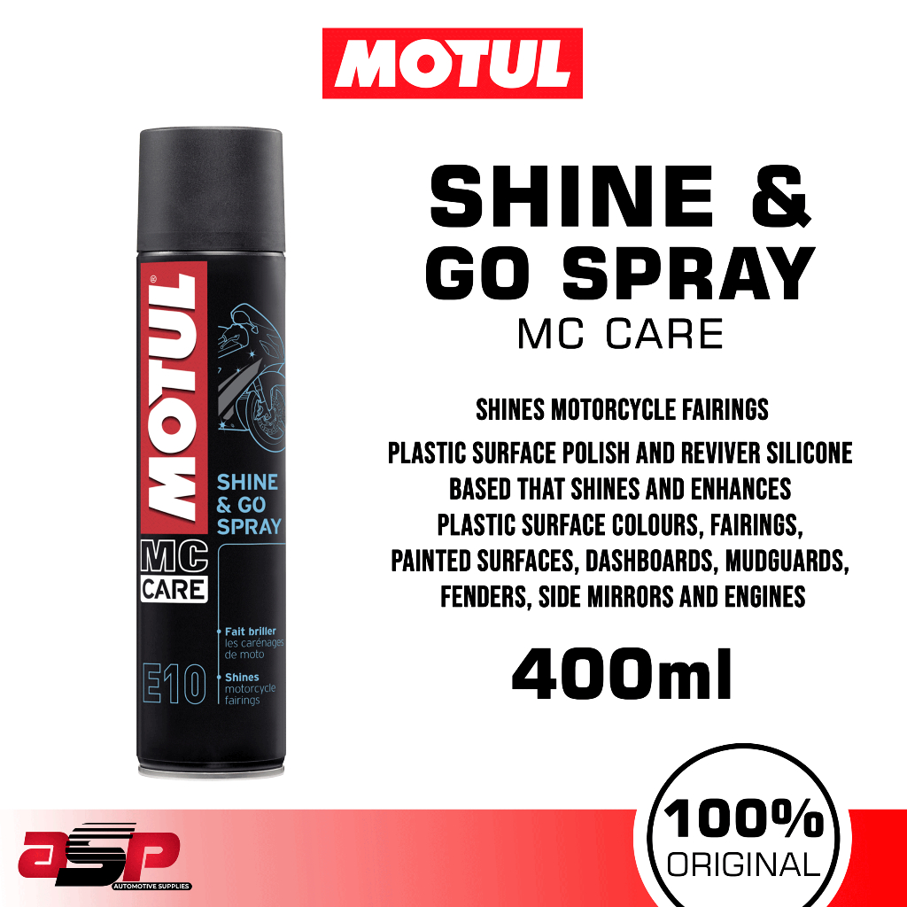 MOTUL Motorcycle CARE E10 SHINE & GO SPRAY 400ml | Shopee Philippines