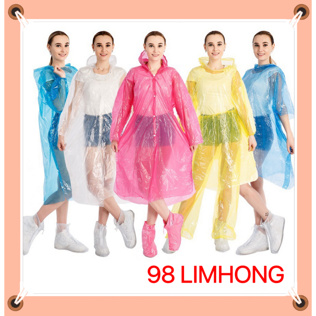 Disposable Plastic Raincoat Kapote Ultra Light Foldable Pocket Rain ...