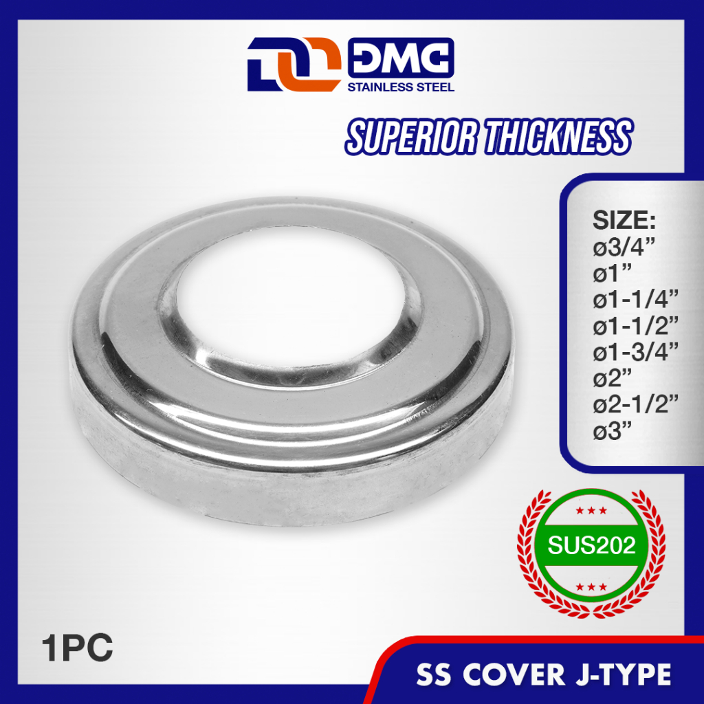 1PC 202 Stainless Cover J-Type Round Flange Cover Tube Cover Tubular ...