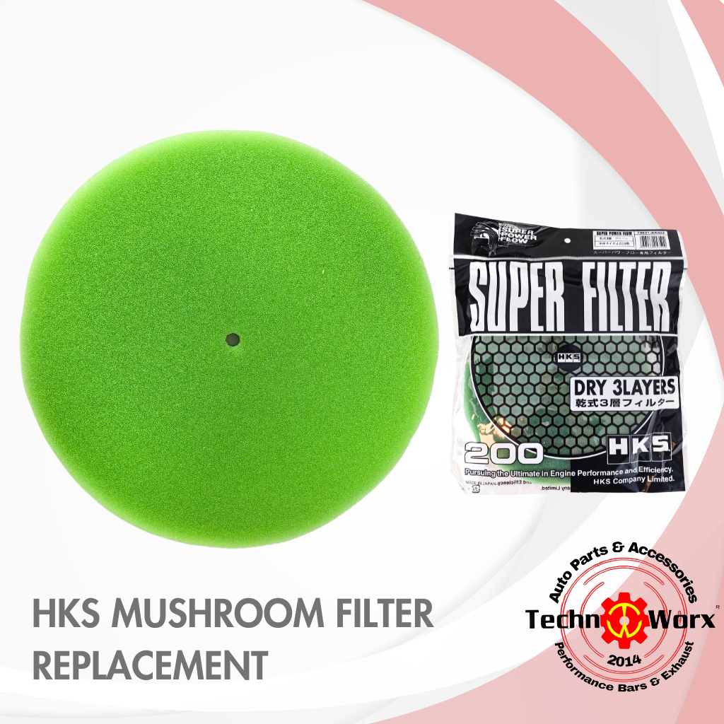 HKS Mushroom Filter Replacement Super Dry 3 Layer Sponge Quality Air ...